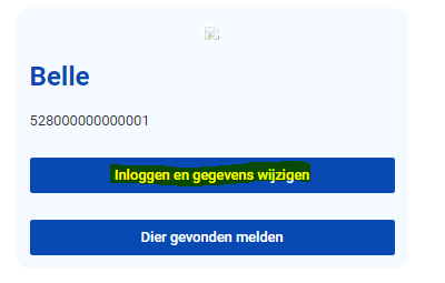 Registratienummer of Formuliernummer kwijt?